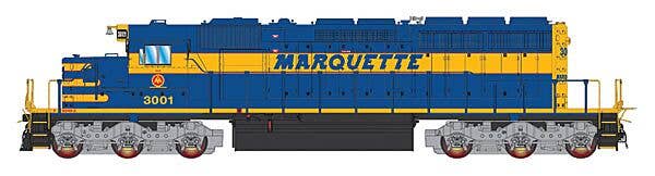 Intermount - EMD SD40-2 w/LokSound & DCC - Marquette Rail #3001 (blue, yellow) - 85-69390S
