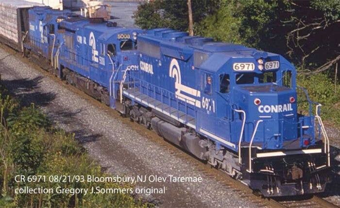 Bowser - EMD SD40-2R - LokSound V5 Sound and DCC - Executive Line - Conrail #6971 (blue, white ...