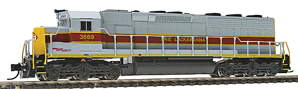 Intermount - EMD SD45-2 - Standard DC - Erie Lackawanna (gray, maroon, black, yellow) - 85-69591