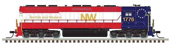 Atlas - EMD SD45 High Nose - Standard DC - Master(R) Silver - Norfolk & Western #1776 ...