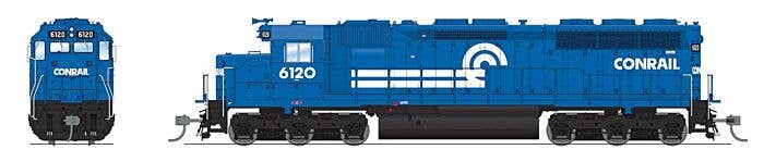 BLI - EMD SD45 Low-Nose - Sound & DCC - Paragon4(TM) - Conrail #6120 ...