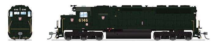 BLI - EMD SD45 Low-Nose - Sound & DCC - Paragon4(TM) - Pennsylvania Railroad #6155 (Brunswick ...