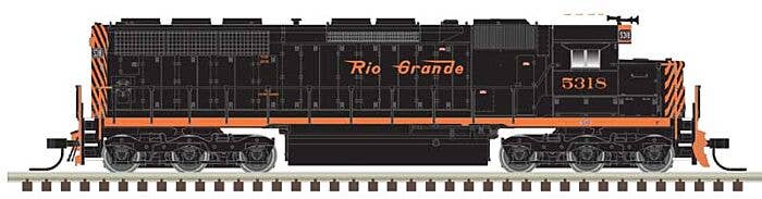 Atlas - EMD SD45 Low Nose - Standard DC - Master(R) Silver - Denver & Rio Grande Western #5331 ...