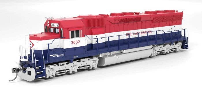 BLI - EMD SD45 - Sound and DCC - Paragon4(TM) - Erie Lackawanna #3632 (Bicentennial, red, white ...