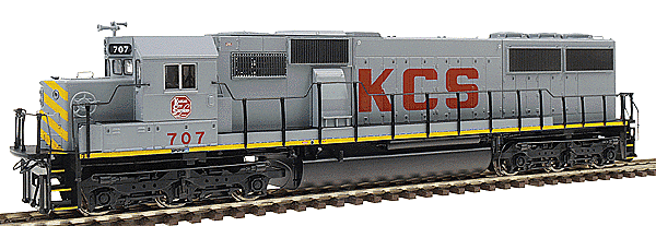 Life-Like - EMD SD50 - Standard DC - PROTO 2000(R) - Kansas City Southern #707 (gray) - 433-30859