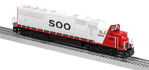 Lionel - EMD SD60 - 3-Rail w/Legacy Sound, Control & Smoke - Soo Line #6005 (white, red) - 434 ...