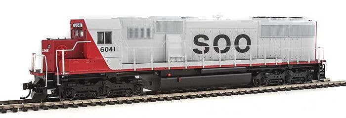 Walthers - EMD SD60 Spartan Cab with SoundTraxx(R) Sound and DCC - Soo Line #6041 (white, red ...