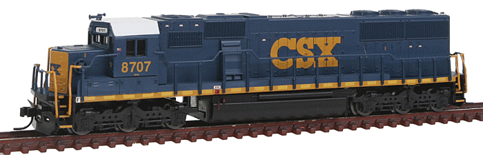 Atlas - EMD SD60 w/DCC - Master(R) - CSX #8707 (blue, yellow, white Cab Roof) - 150-49141