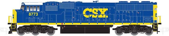 Atlas - EMD SD60M 2-Window Version - Standard DC - CSX #8765 (YN3, blue, yellow) - 150-40002047