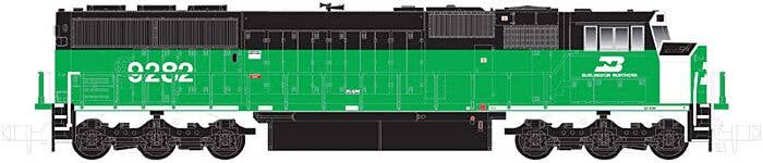 Atlas - EMD SD60M - Standard DC - Master(R) - Burlington Northern #9282 (Cascade Green, black ...