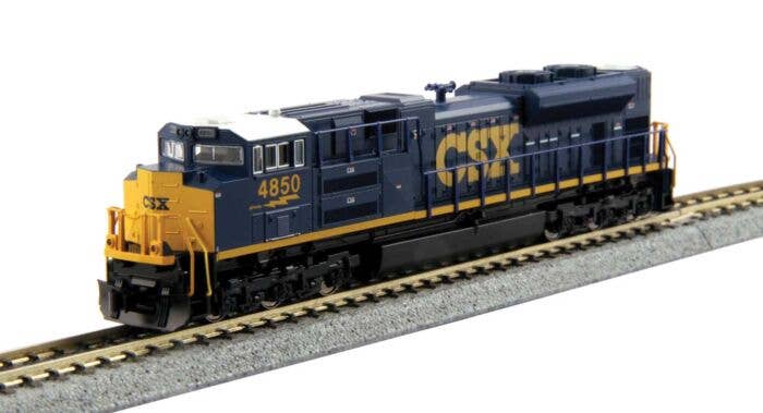Kato - EMD SD70ACe - Standard DC - CSX #4850 (Dark Future, blue, yellow) - 381-1768437