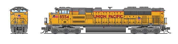 BLI - EMD SD70ACe - Standard DC - Stealth - Union Pacific #8554 (2023 ...