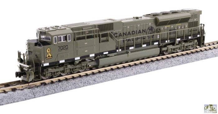 Kato - EMD SD70ACU - Standard DC - Canadian Pacific #7020 (Military ...