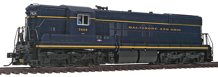 Walthers - EMD SD7 - Standard DC - Baltimore & Ohio #7404 (blue, yellow ...