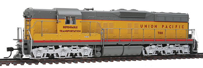 BLI - EMD SD7 w/Sound & DCC - Paragon2(TM) - Union Pacific #780 (Armour Yellow, gray) - 187-2401