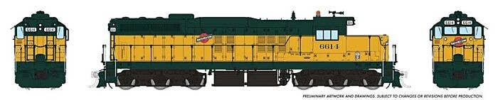 Rapido - EMD SD9 Low Nose - ESU LokSound and DCC - Chicago & North ...