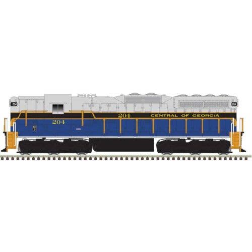 Atlas - EMD SD9 - Standard DC - Central of Georgia 204 (blue, gray ...