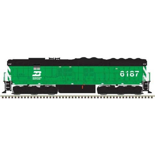 Atlas - EMD SD9 - Standard DC - Burlington Northern 6198 (Cascade Green ...