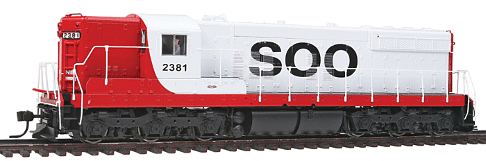 BLI - EMD SD9 w/Sound & DCC - Paragon2(TM) - Soo Line #2381 (white, red ...