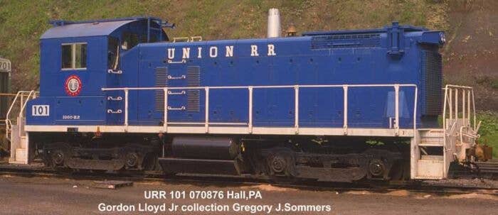 Bowser - EMD SW1001 - Standard DC - Union RR #102 (As-Built, blue ...