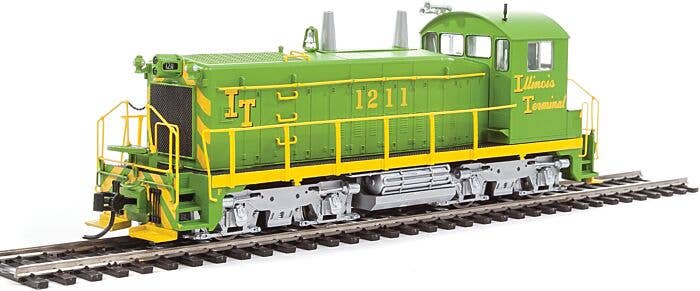 Walthers - EMD SW1200 - Standard DC - Illinois Terminal #1211 (green ...