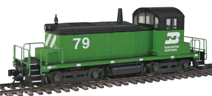 Walthers - EMD SW1 - Standard DC - Burlington Northern #79 - 910-9218