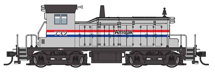 Walthers - EMD SW1 - Standard DC - Amtrak #732 - 910-9236