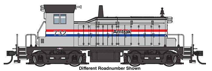 Walthers - EMD SW1 - Standard DC - Amtrak #736 - 910-9237