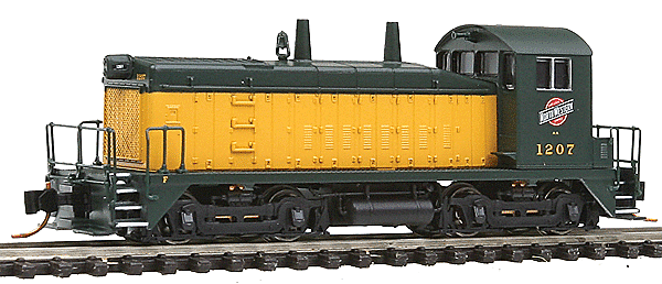 Walthers - EMD SW9/1200 - Standard DC - PROTO N(TM) - Chicago & North Western(TM) #1207 (yellow ...