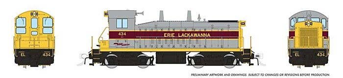 Rapido - EMD SW9 - ESU LokSound and DCC - Erie-Lackawanna #439 (gray ...