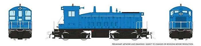 Rapido - EMD SW9 - Standard DC - Painted, Unlettered (blue, black ...