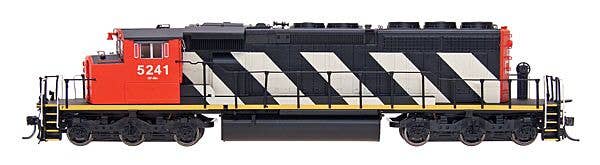 Intermount - EMD/GMDD SD40-2W w/DCC - Canadian National (black, white, red, Large Hood Stripes ...