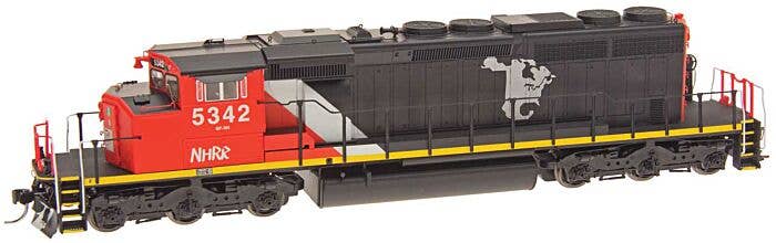 Intermount - EMD/GMDD SD40-2W w/DCC - New Hope & Ivyland #5342 (Ex-CN; black, red, white; North ...