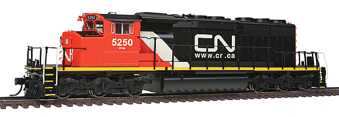 Intermount - EMD/GMDD SD40-2W w/LokSound & DCC - Canadian National (black, white, red, Website ...
