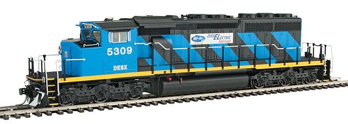 Intermount - EMD/GMDD SD40-2W w/LokSound & DCC - Diesel Electric Services (blue, black) - 85-49309S