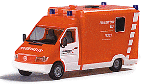 Herpa - Emergency - Mercedes Sprinter Fire Truck - 326-44387