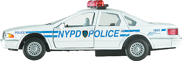 K-Line - Emergency - White Cruiser New York Police Dept. (NYPD) - 401-94563