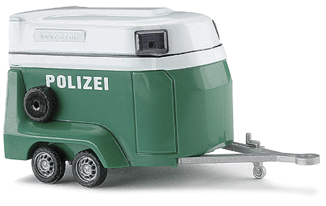 Busch - Emergency Automobile Trailer - German Police Trailer - 189-44915
