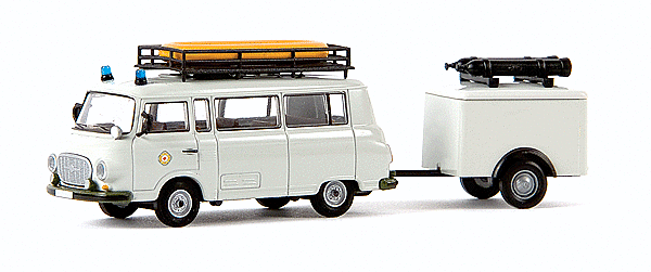 Brekina - Emergency Barkas B 1000 Van - Assembled - With Roof Rack ...