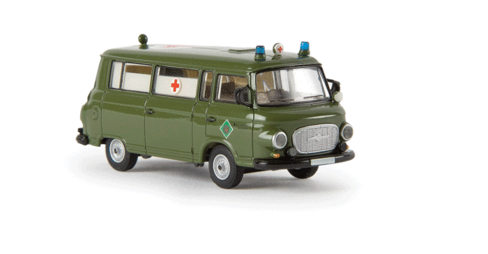 Brekina - Emergency Barkas B 1000 Van - Assembled - Riot Police ...