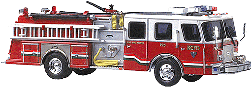 Corgi - Emergency - E-One - Sidemount KCFD Pumper w/Closed Sedan Cab ...
