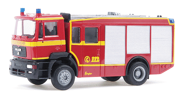 Herpa - Emergency - Fire Dept. Vehicles - MAN - M2000 HLF Fire Engine ...