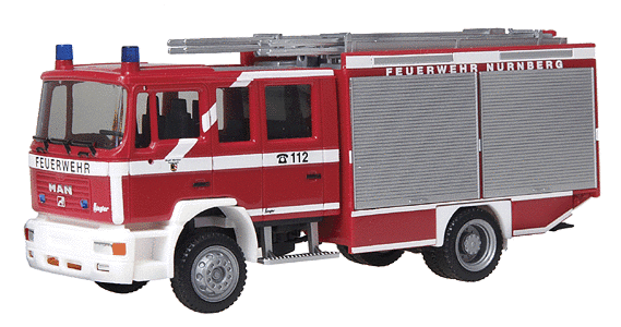 Herpa - Emergency - Fire Dept. Vehicles - MAN M2000 Evo LF 20/16 Sedan ...