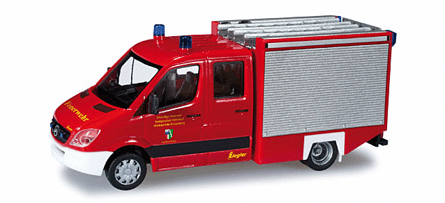 Herpa - Emergency Mercedes-Benz Sprinter Fire Truck w/Roll-Up Side ...