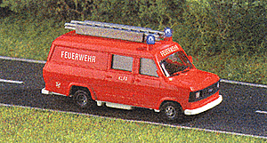 Busch - Emergency Vehicle w/Working Lights - Ford Transit Fire Dept ...