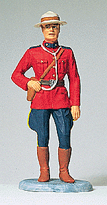 Preiser - Emergency Worker - Elastolin - Royal Canadian Mounty - 590-56810