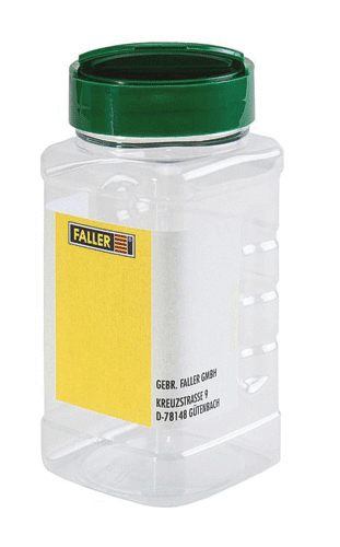 Faller - Empty Shaker Storage Bottle - Clear w/Blank Label - 272-171700
