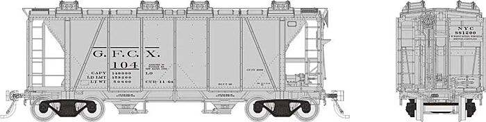 Rapido - Enterprise 2-Bay Covered Hopper 6-Pack - Ready to Run - GFCX ...