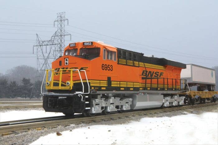 8628 GE ES44AC, BNSF 6308, Swoosh Scheme, No-Sound