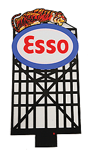 Micro Str - Esso Animated Neon Billboard - For HO & N - 502-6072